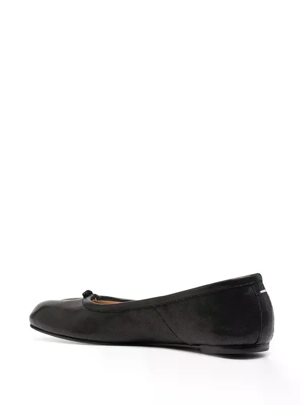 MAISON MARGIELA Nappa Leather Tabi Ballerinas - Black