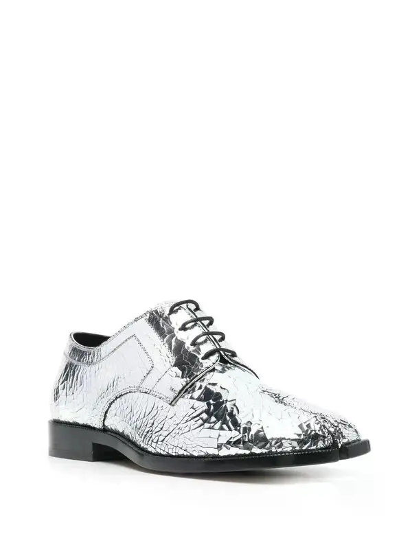 MAISON MARGIELA Tabi Mirror-effect Lace-up Brogues