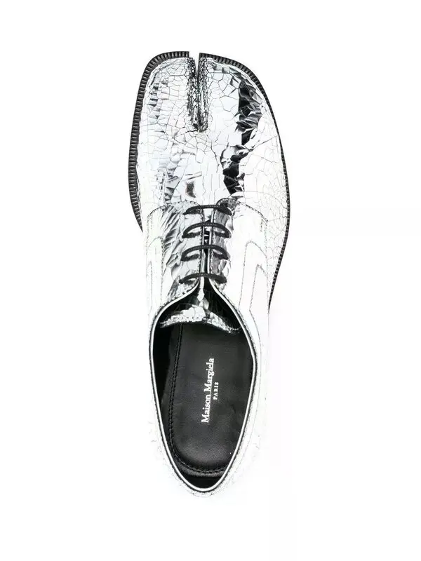 MAISON MARGIELA Tabi Mirror-effect Lace-up Brogues