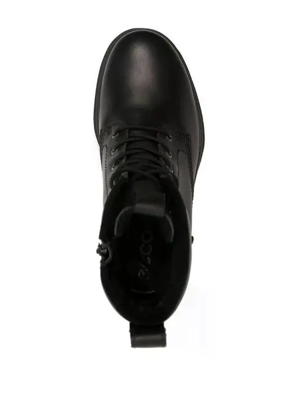 Ecco Grainer Logo-embossed Leather Ankle Boots