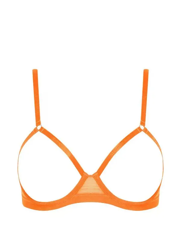 MAISON CLOSE Corps À Corps Neon Cut-out Bra - Orange