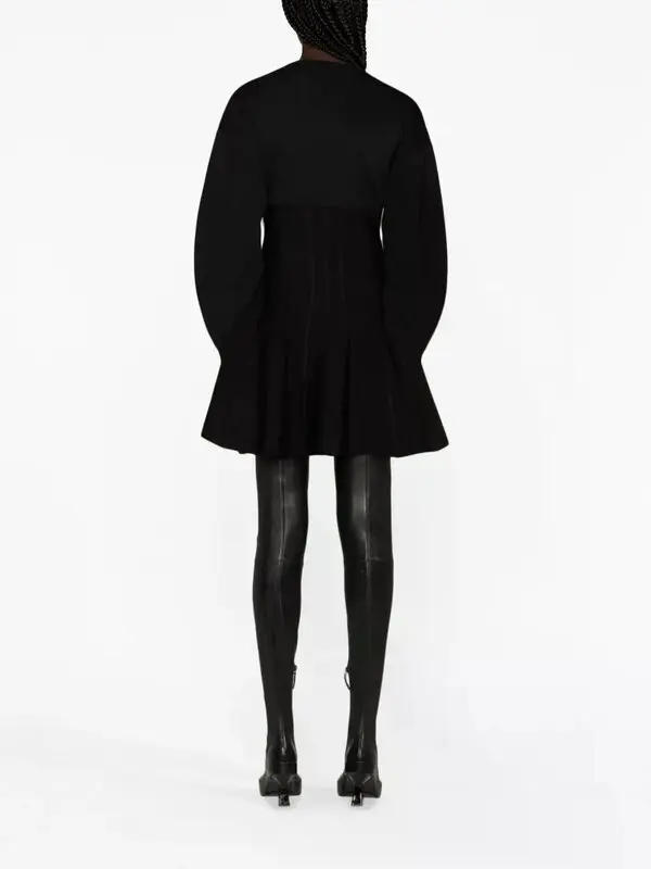 Alexander McQueen Wool-blend Flared Minidress