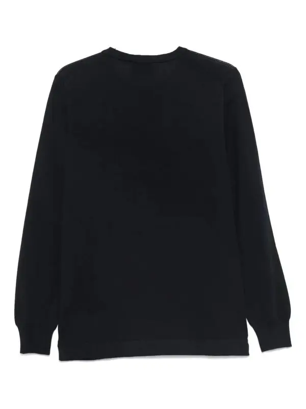 D4.0 Virgin Wool Fine Knit Crew Neck Sweater