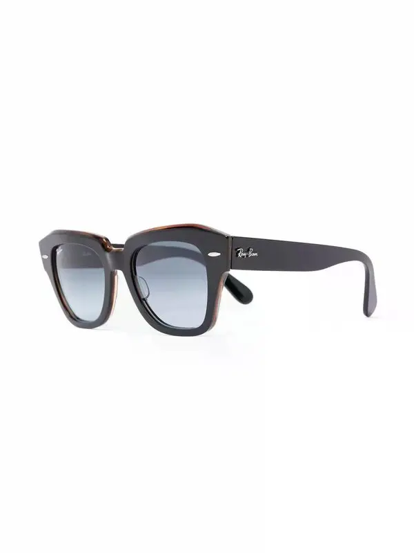 Ray-ban State Street Square-frame Sunglasses - Black
