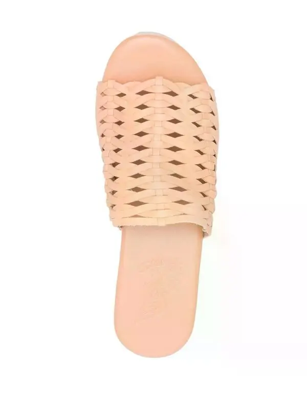 ANCIENT GREEK SANDALS Woven Leather Clogs