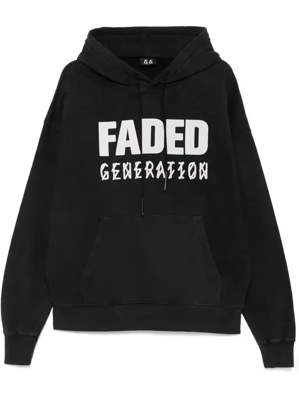 44 LABEL GROUP Faded Gen Hoodie - Black