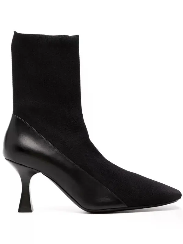 NEOUS Ruch 70mm Leather Ankle Boots - Black