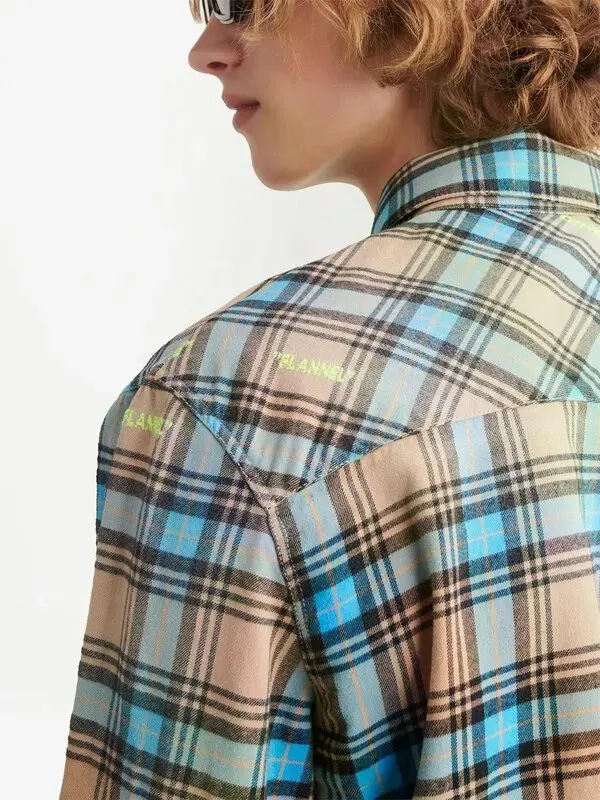 Off-White Check-print Long-sleeve Shirt