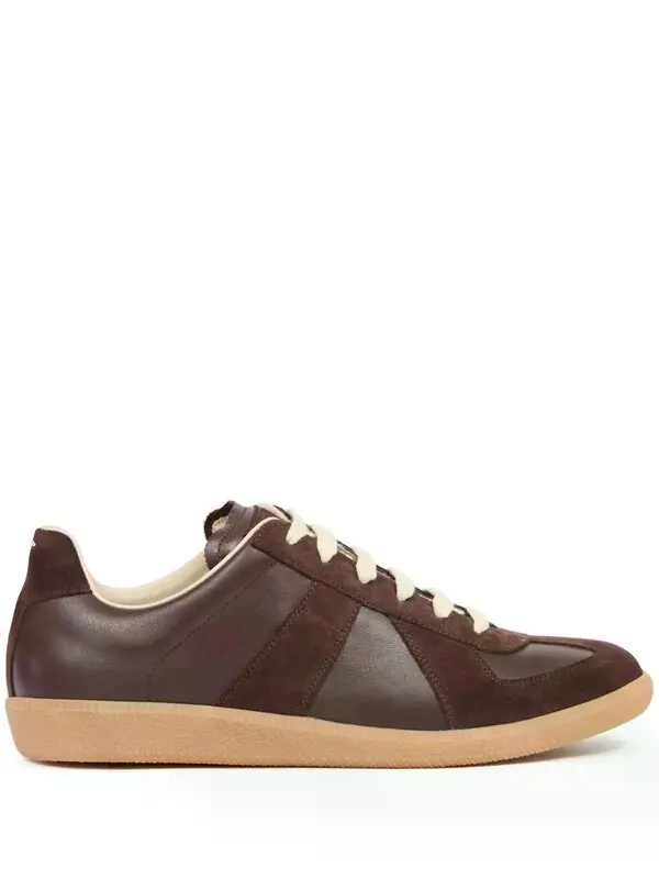 MAISON MARGIELA Replica Sneakers In Nappa Leather And Suede - Brown