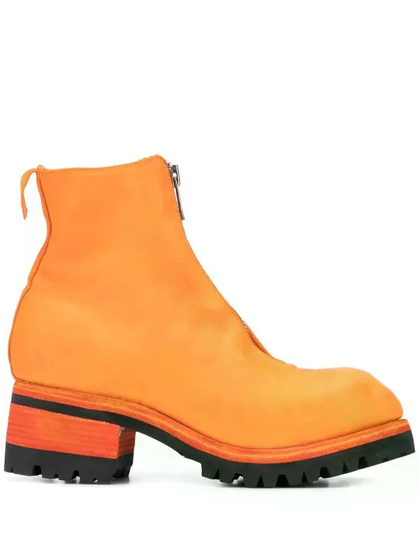 Guidi Front-zipped Ankle Boots
