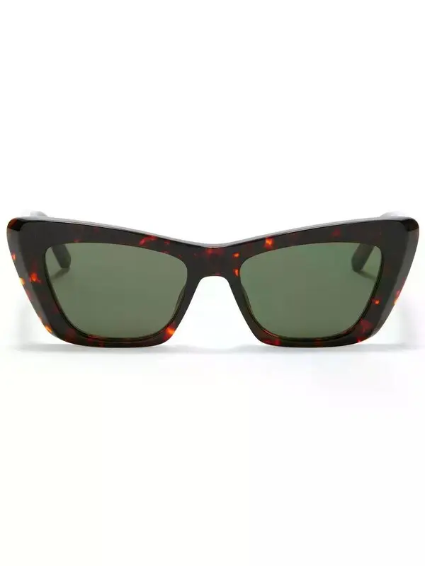 Palm Angels Hermosa Square-frame Sunglasses - Brown