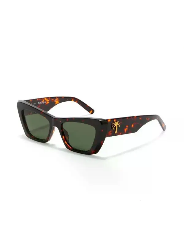 Palm Angels Hermosa Square-frame Sunglasses - Brown