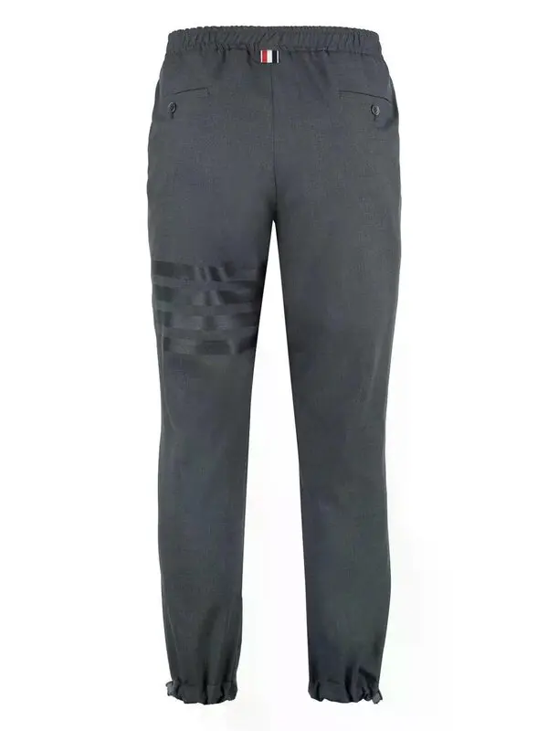 Thom Browne Cropped Tailored Trousers With Signature 4-bar Stripe