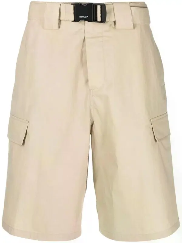 Off-White High-waisted Bermuda Shorts