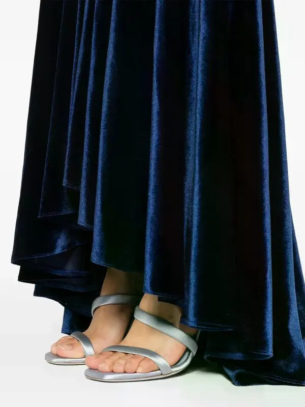 ATU BODY COUTURE High-neck Velvet Gown
