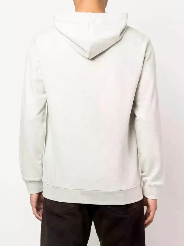 A.p.c. Logo-print Pullover Hoodie - Neutrals