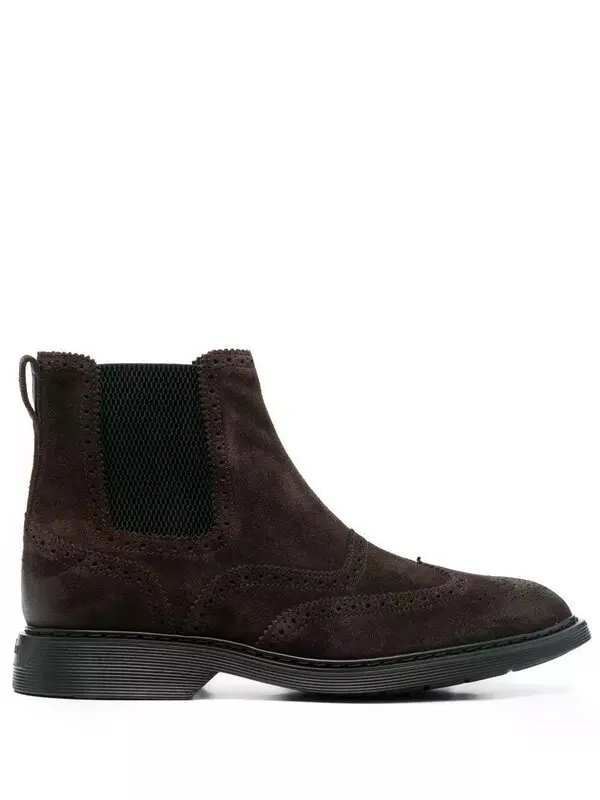 Hogan Suede Chelsea Boots