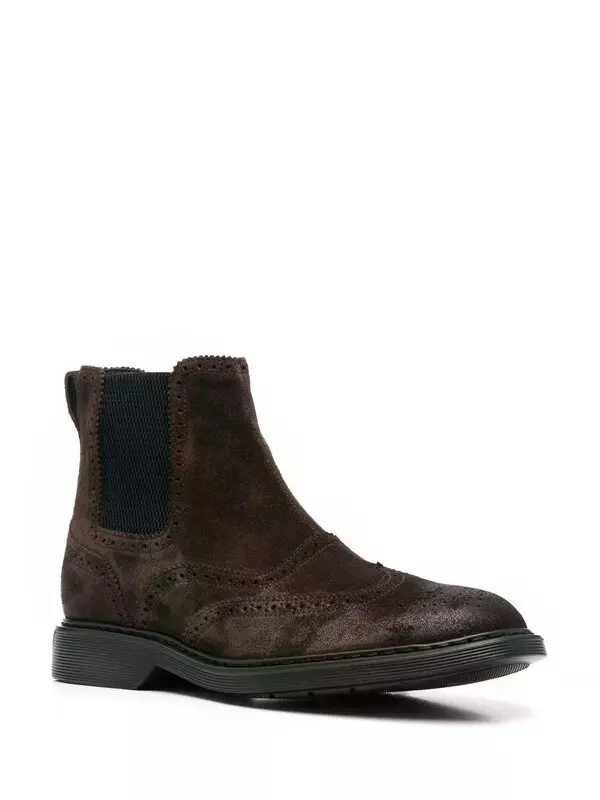 Hogan Suede Chelsea Boots