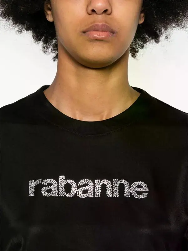 Rabanne Logo Embellished T-shirt