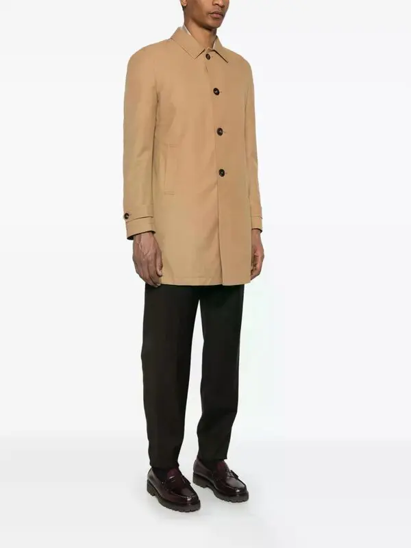 Tagliatore Single-breasted Coat - Brown