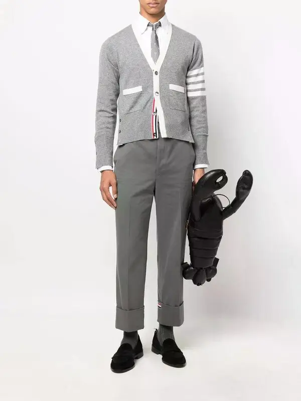 Thom Browne 4-bar Stripe Knit Cardigan