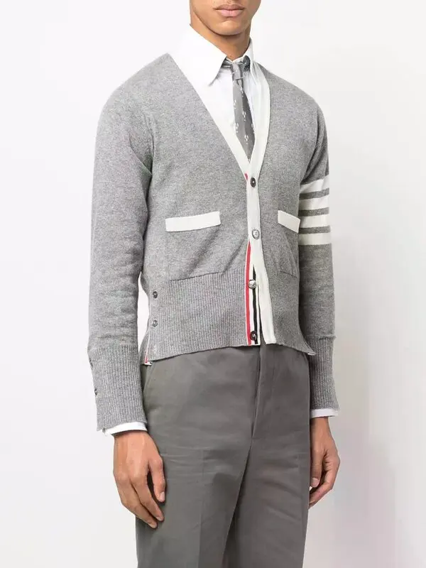 Thom Browne 4-bar Stripe Knit Cardigan