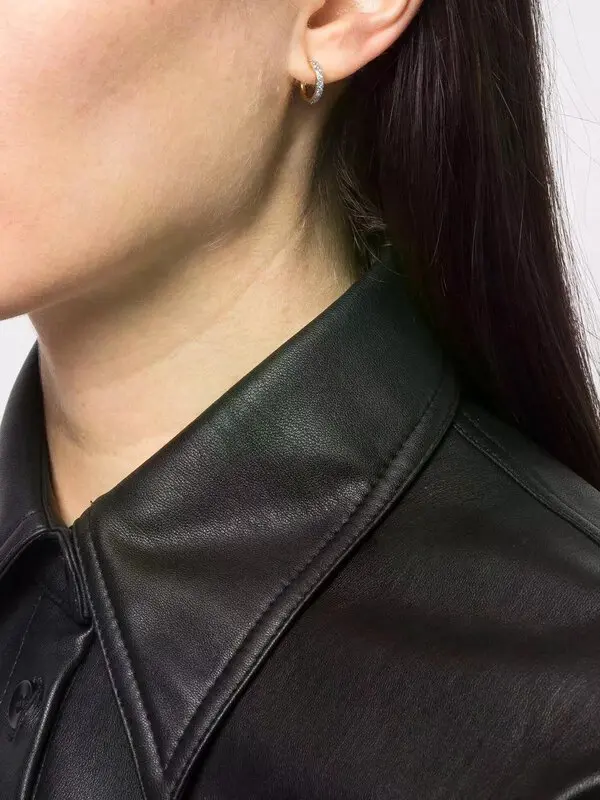 MARIA BLACK Kate Opal Glitter Hoop Earrings