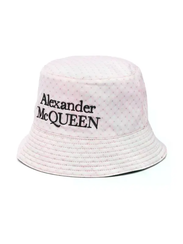 Alexander McQueen Embroidered Logo Bucket Hat