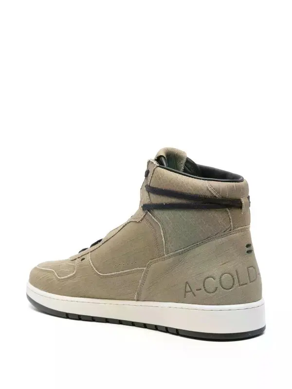A-COLD-WALL* High-top Leather Sneakers - Green