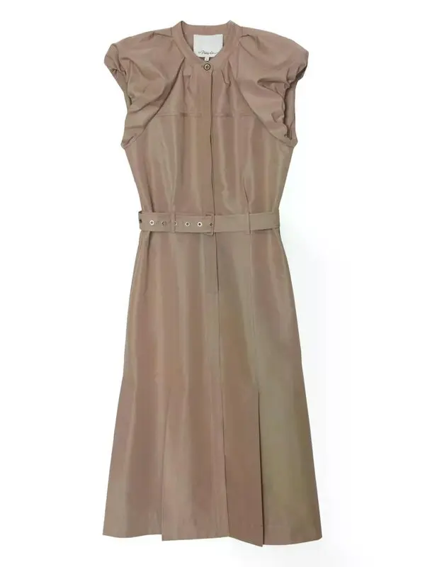 3.1 Phillip Lim Poplin Belted Dress - Neutrals