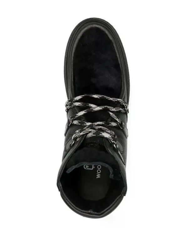 Woolrich Faux-fur Detail High Top Sneakers