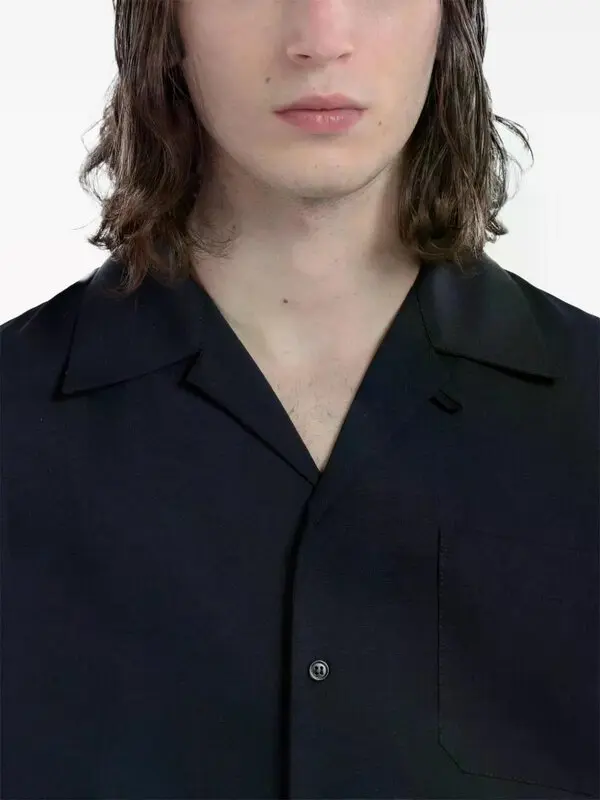 Marni Dark Tropical Wool Bowling Shirt