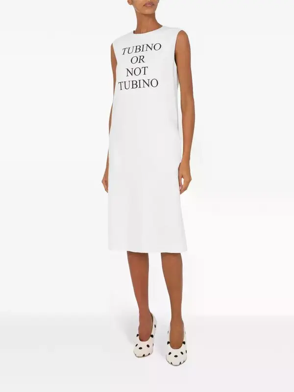 Moschino Slogan-print Midi Dress