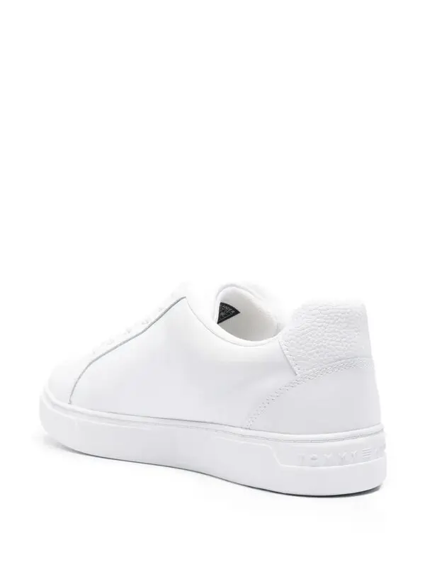 Tommy Hilfiger Leather Panel Detail Sneakers - White