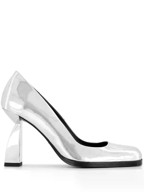 NODALETO Angel N 90mm Leather Pumps - Silver