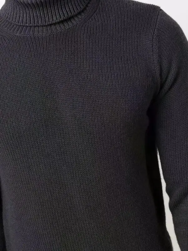DELL'OGLIO Merino-blend Ribbed Roll Neck Jumper