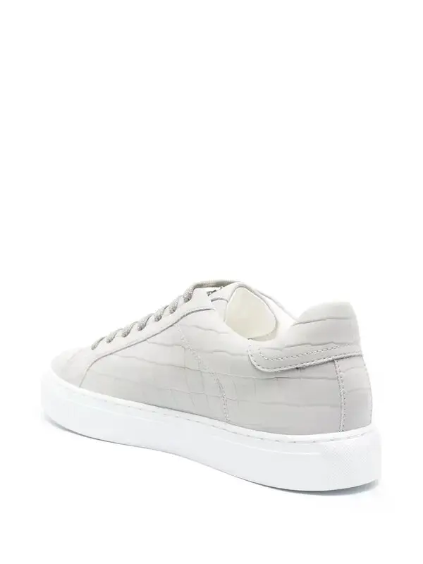HIDE&JACK Essence Croc Effect Lace Up Sneakers