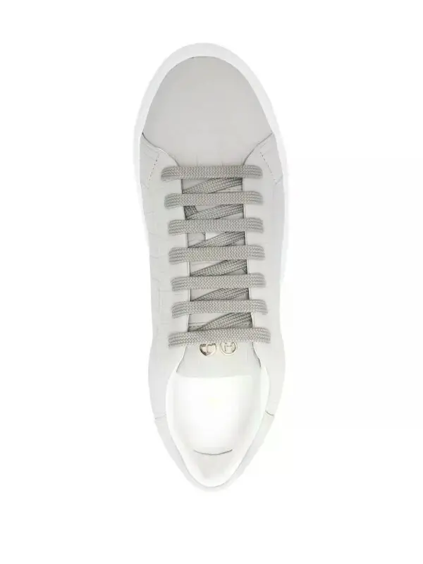 HIDE&JACK Essence Croc Effect Lace Up Sneakers