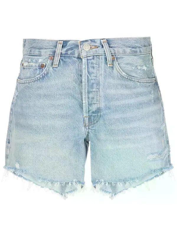 AGOLDE Parker High-waisted Denim Shorts
