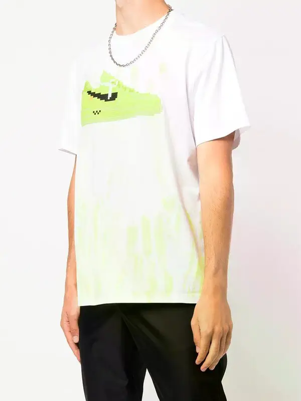 MOSTLY HEARD RARELY SEEN 8-BIT Dip-dye Volt Sneaker-print T-shirt