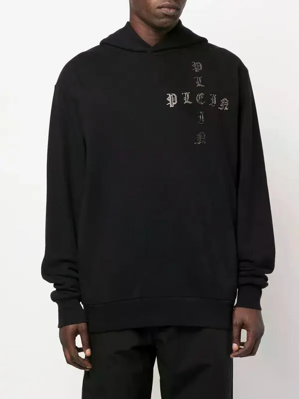 Philipp Plein Embellished Hoodie - Black