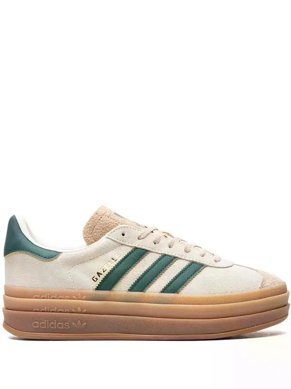 Adidas Gazelle Bold Cream Collegiate/green Sneakers - Neutrals