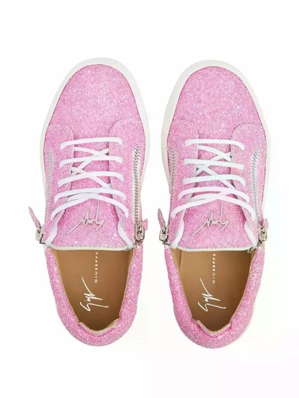 GIUSEPPE ZANOTTI Gail Glitter Sneakers - Pink
