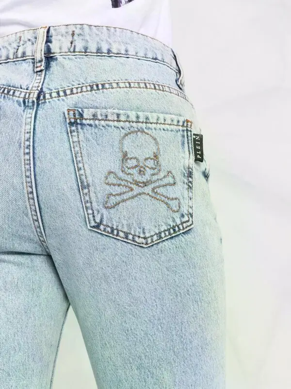 Philipp Plein High-waisted Flared Jeans - Blue