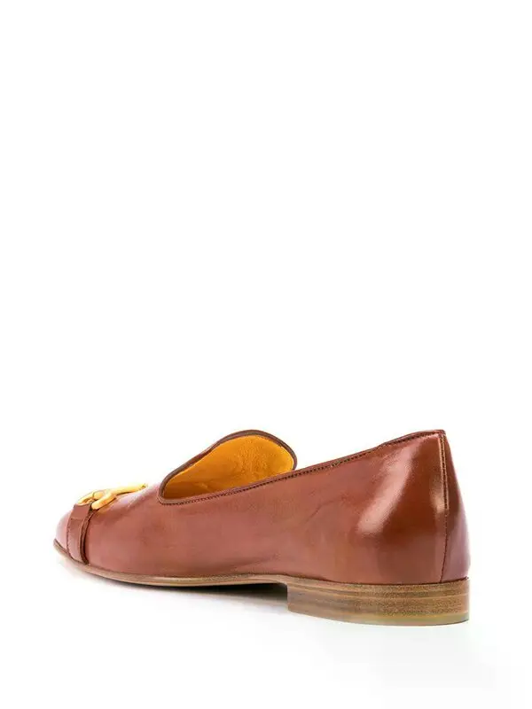 MADISON MAISON Square-toe Horsebit Loafers - Brown