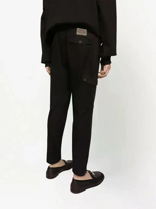 Dolce & Gabbana Cargo Trousers With Logo Tag