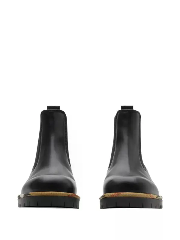 Burberry Calf Leather Chelsea Boots