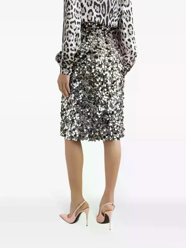Dolce & Gabbana Sequined Pencil Skirt