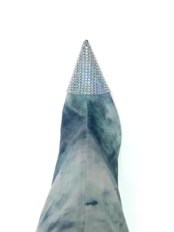 Alexandre Vauthier 105mm Stiletto Denim Boots