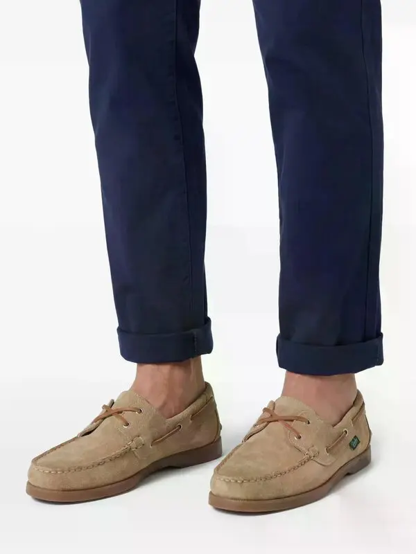 Paraboot Suede Boat Shoes - Neutrals